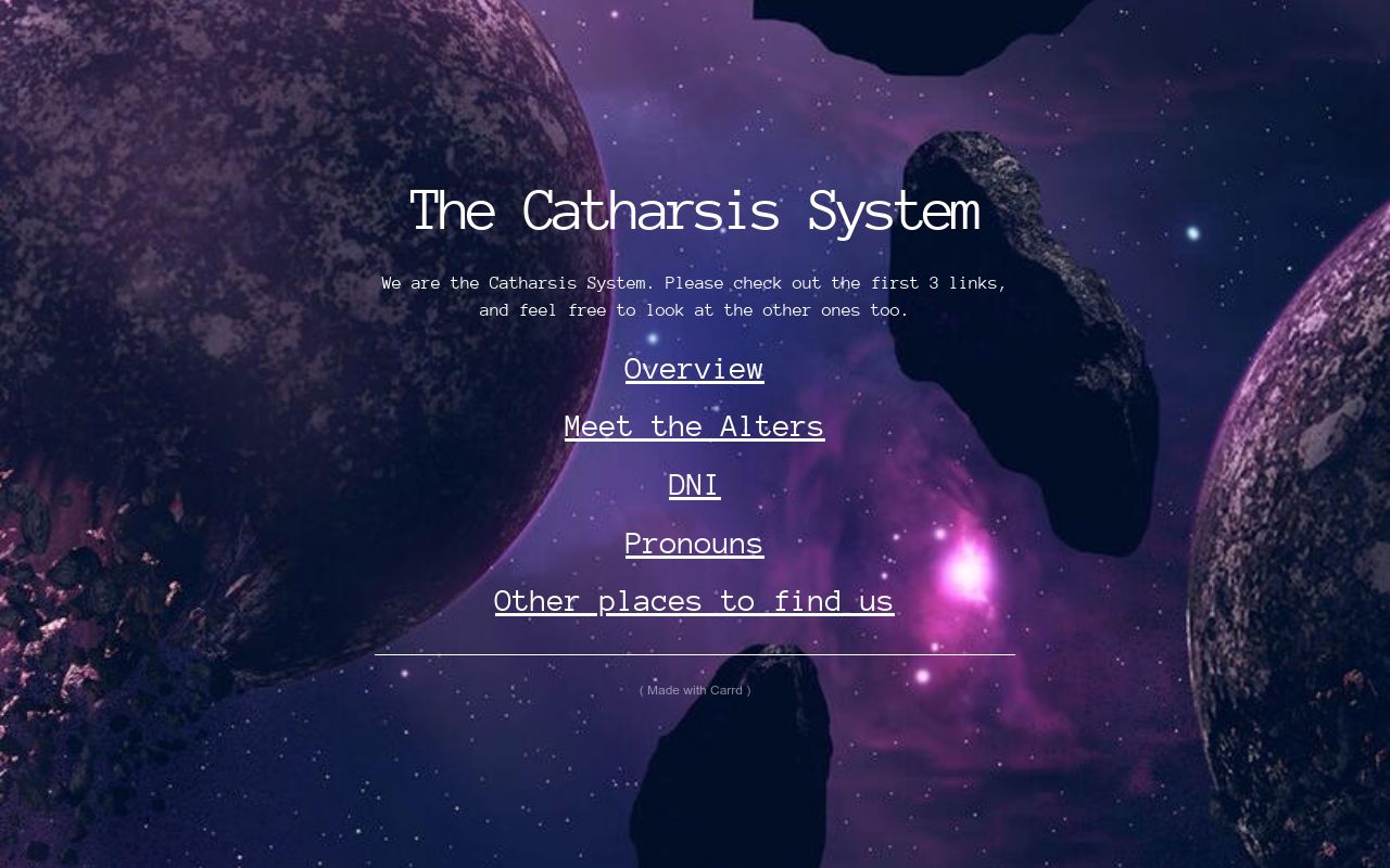 The Catharsis System